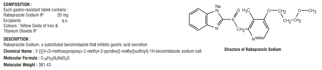 Rabifast-20 Tablets | Zuventus