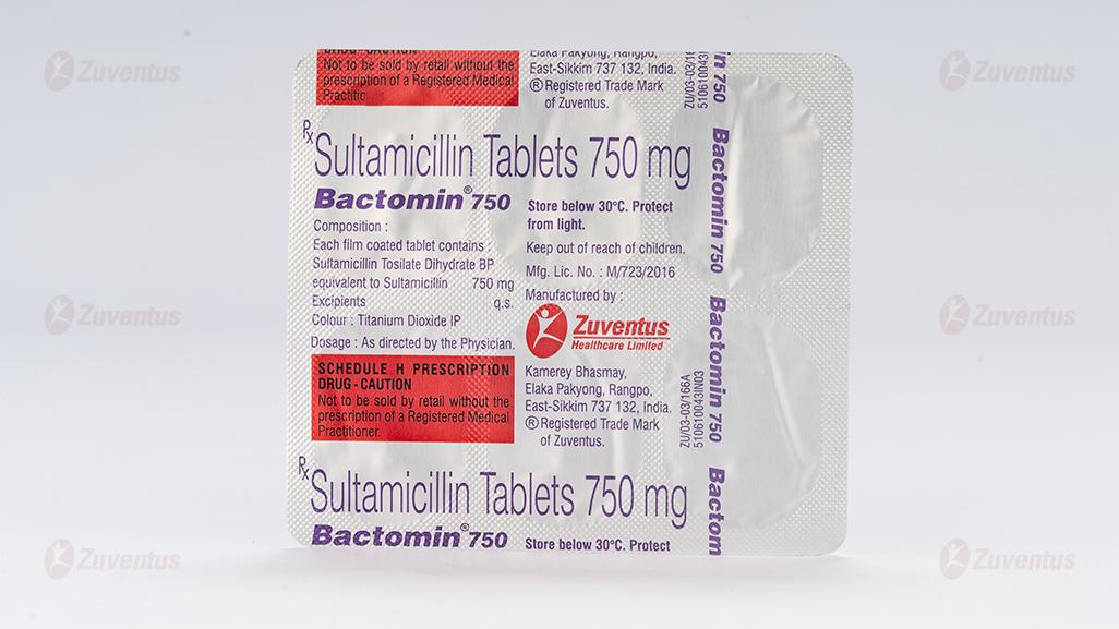 Bactomin 375 Tablets | Anti-infective | Sultamicillin Tosilate Dihydrate